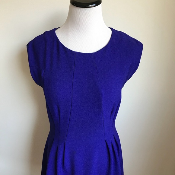 Topshop | Dresses | Topshop Blue Crepe Flippy Dress | Poshmark